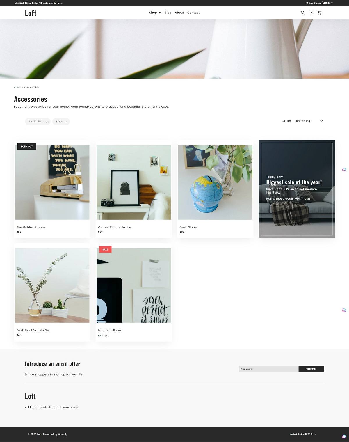 Loft | eCommerce Website Design Gallery & Tech Inspiration