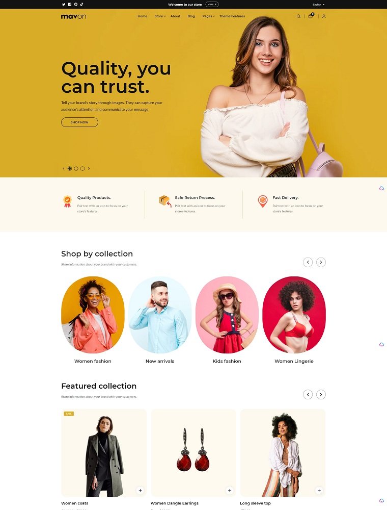 Mavon | eCommerce Website Design Gallery & Tech Inspiration