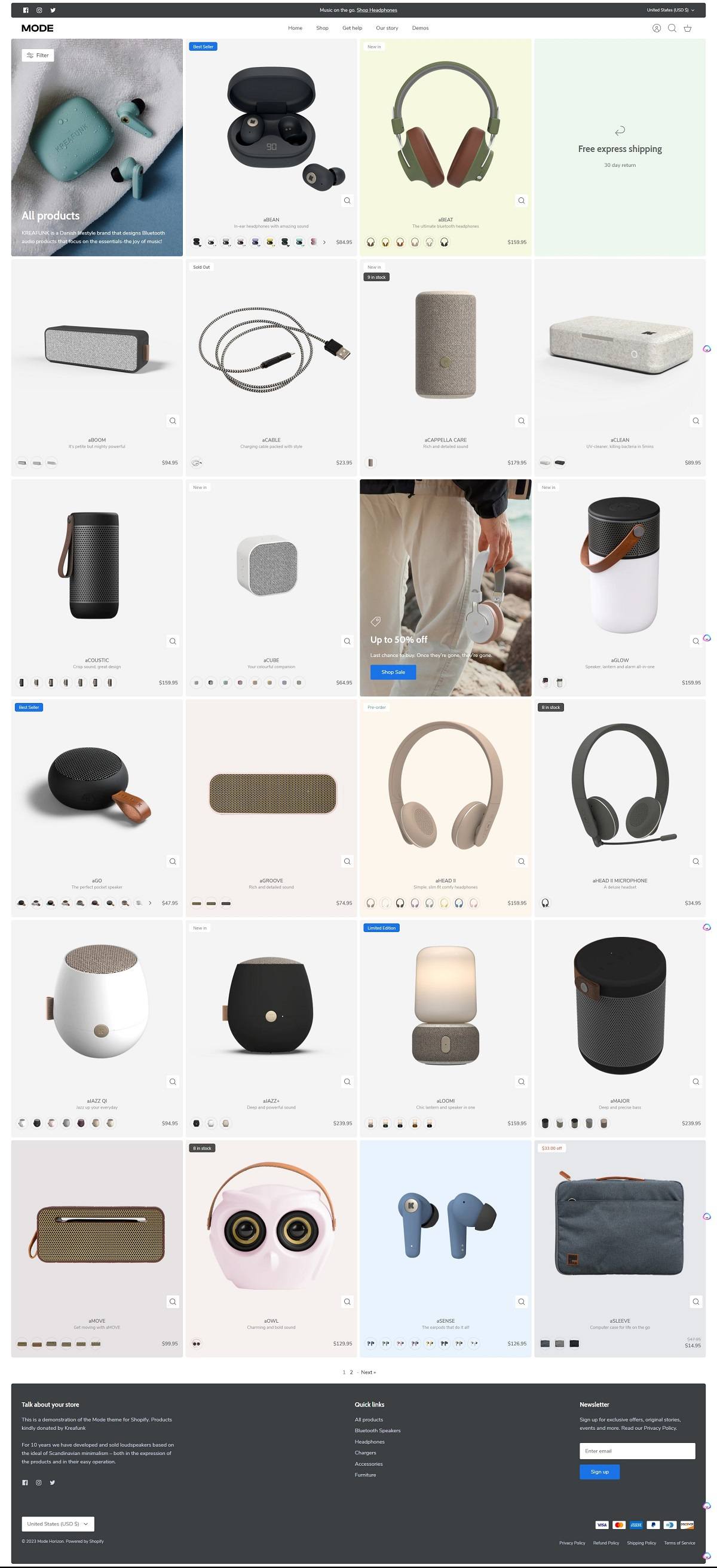 Mode | eCommerce Website Design Gallery & Tech Inspiration