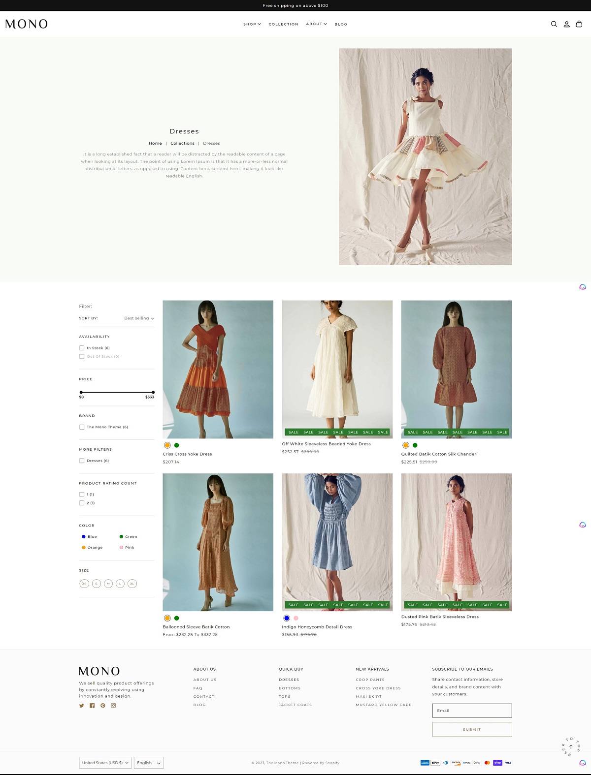 Mono | eCommerce Website Design Gallery & Tech Inspiration