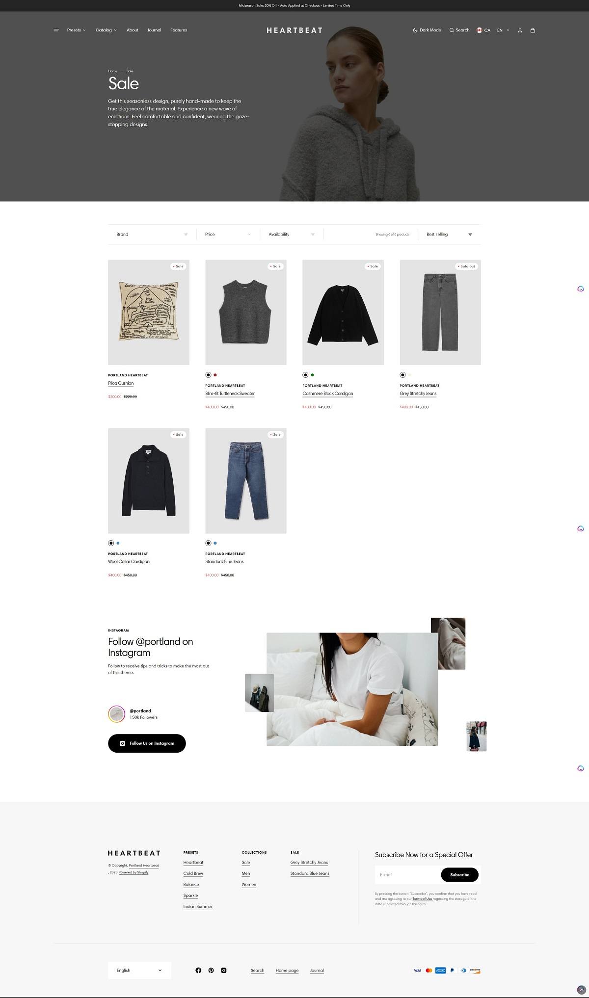 Portland | eCommerce Website Design Gallery & Tech Inspiration