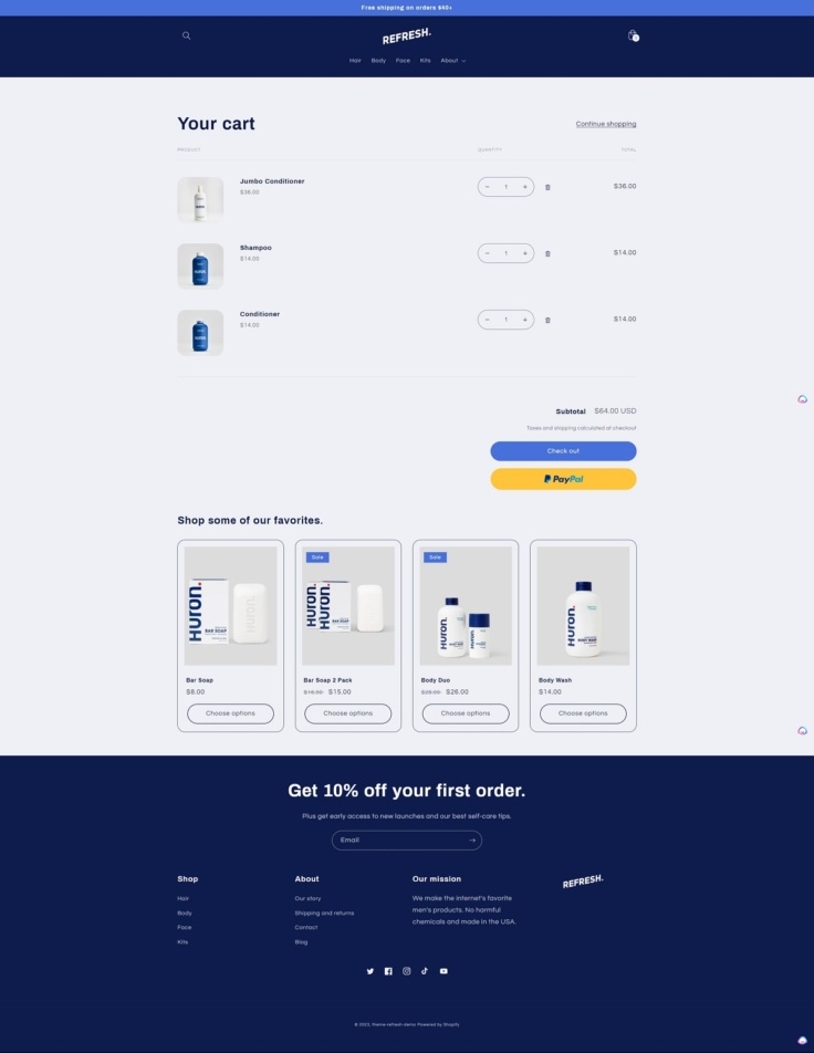 Refresh | eCommerce Website Design Gallery & Tech Inspiration