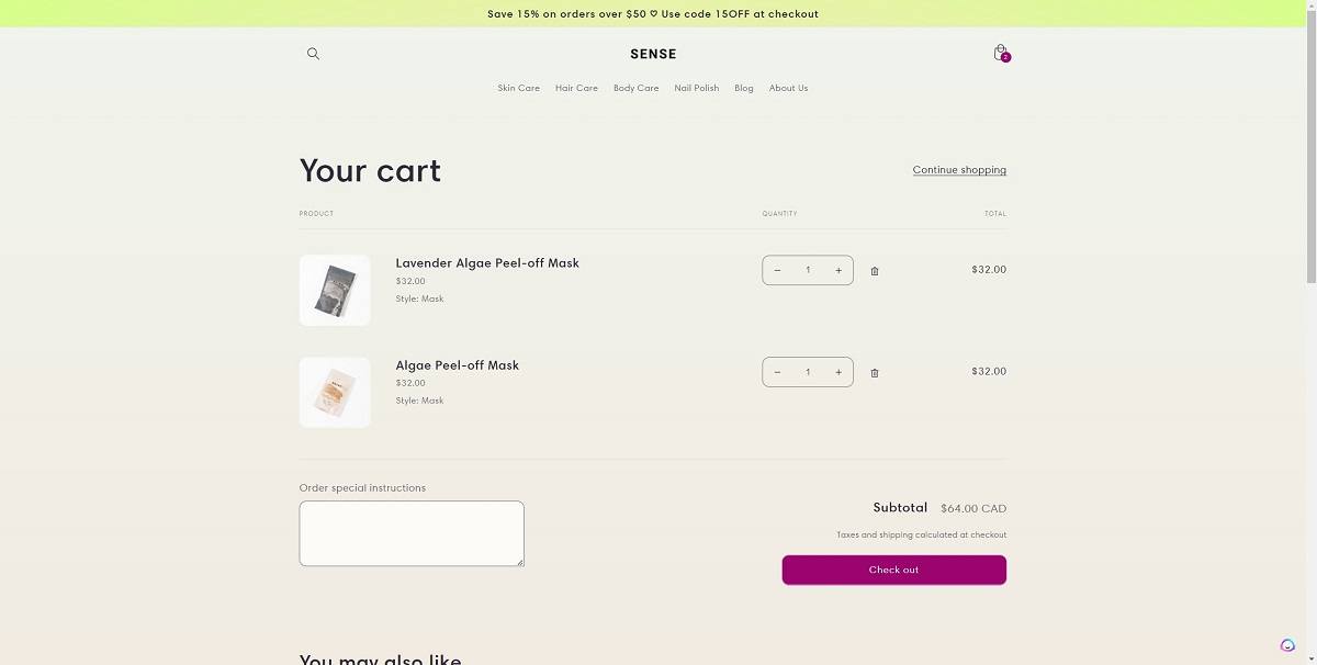 Sense | eCommerce Website Design Gallery & Tech Inspiration