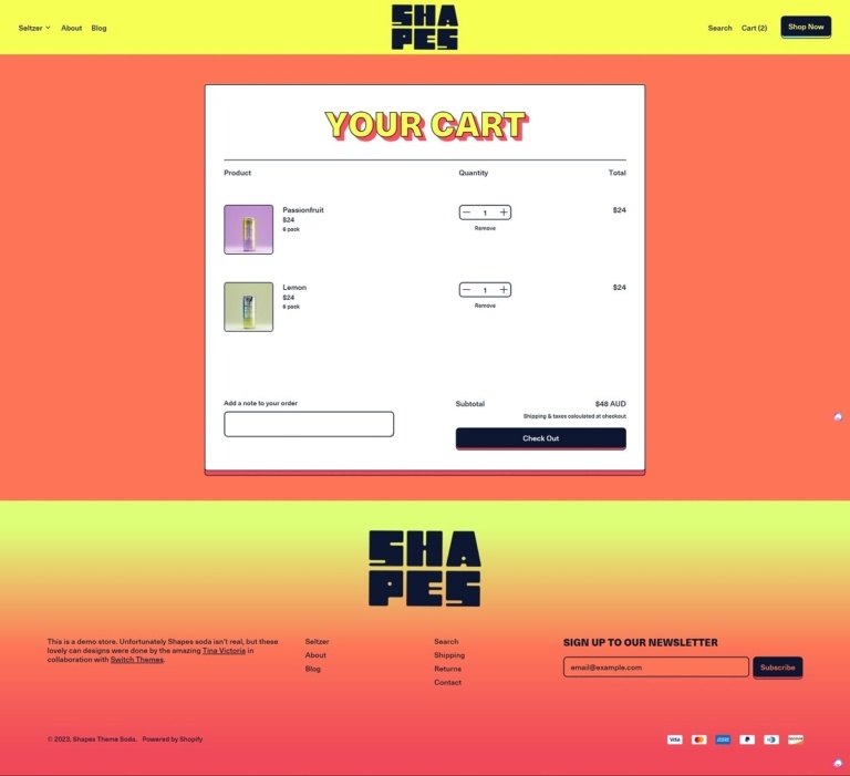 Shapes Shopify Theme | eCommerce Website Design Gallery & Tech Inspiration