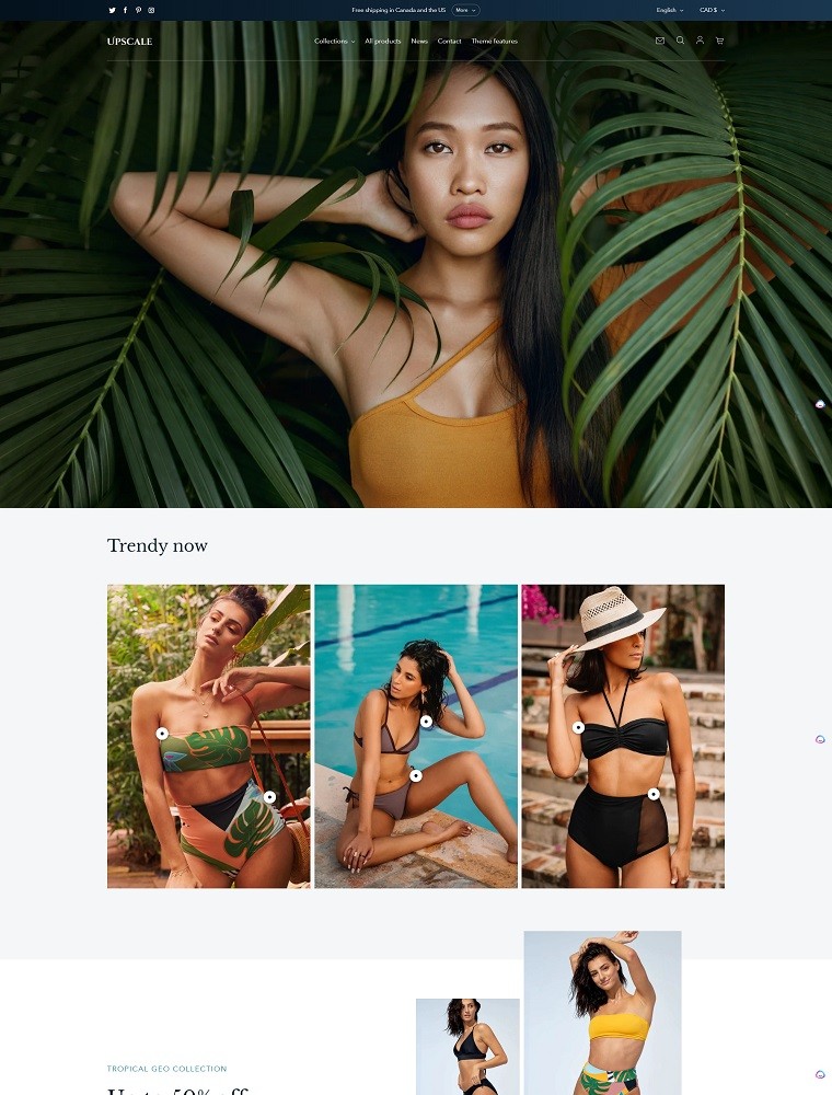 Upscale | eCommerce Website Design Gallery & Tech Inspiration