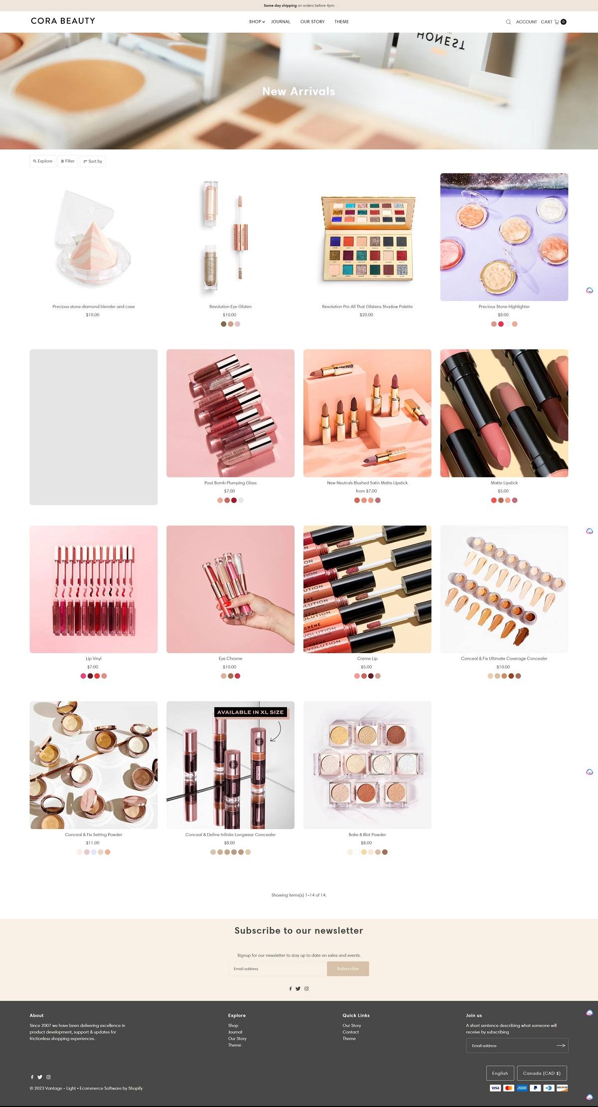 Vantage | eCommerce Website Design Gallery & Tech Inspiration