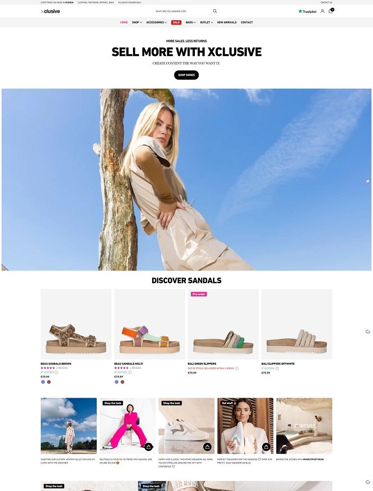 Xclusive | eCommerce Website Design Gallery & Tech Inspiration