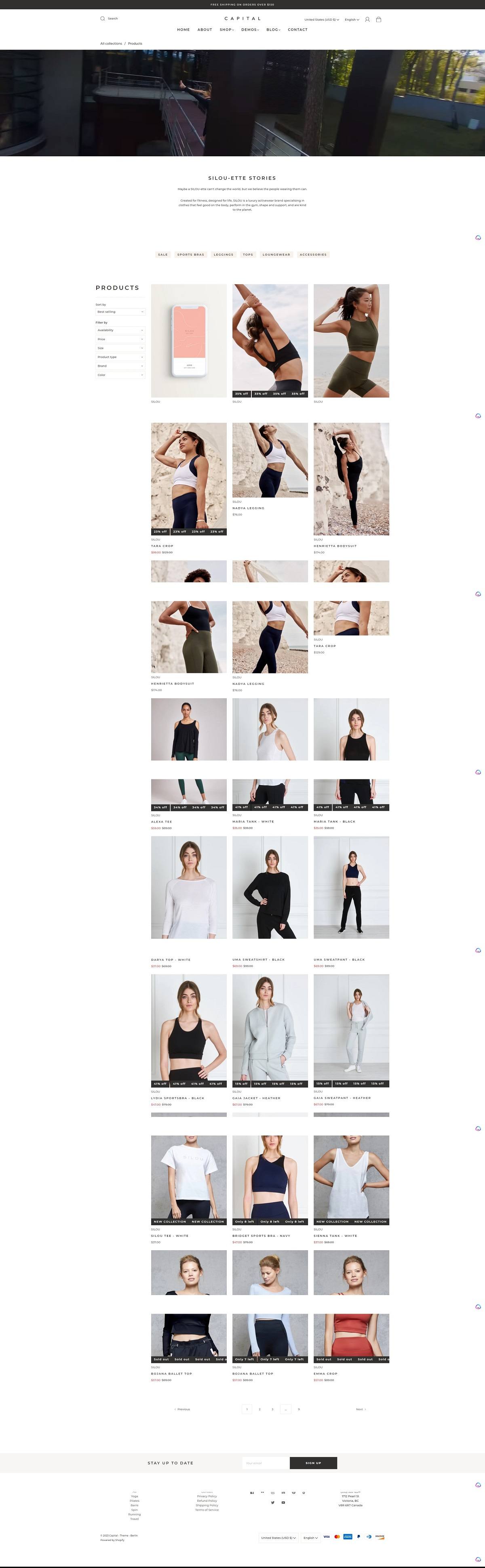 Capital | eCommerce Website Design Gallery & Tech Inspiration