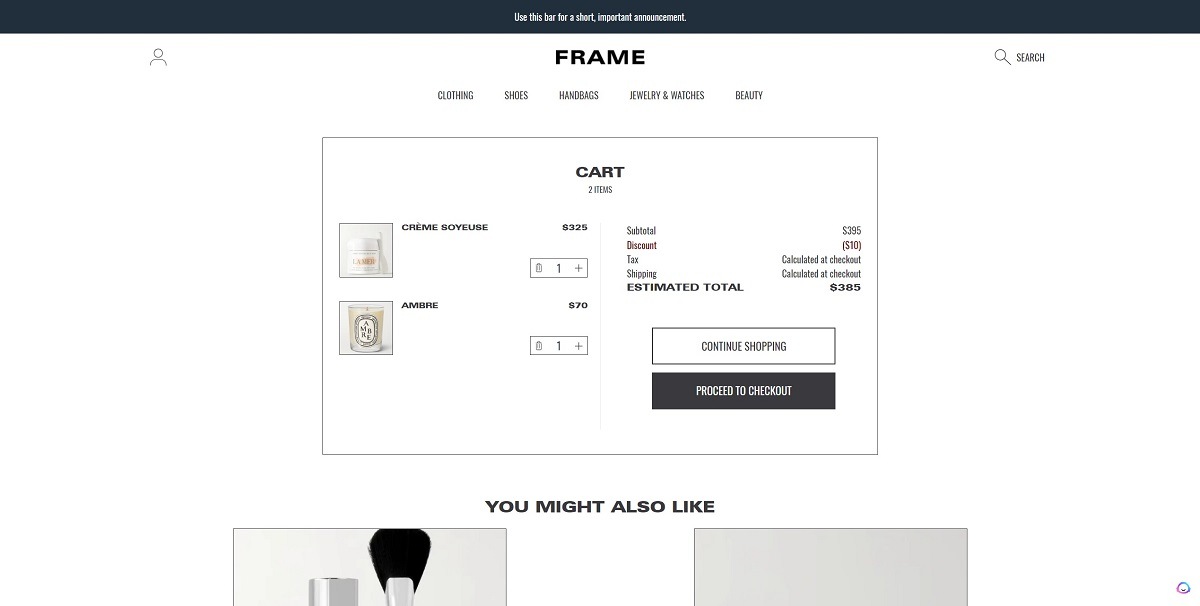Frame | eCommerce Website Design Gallery & Tech Inspiration