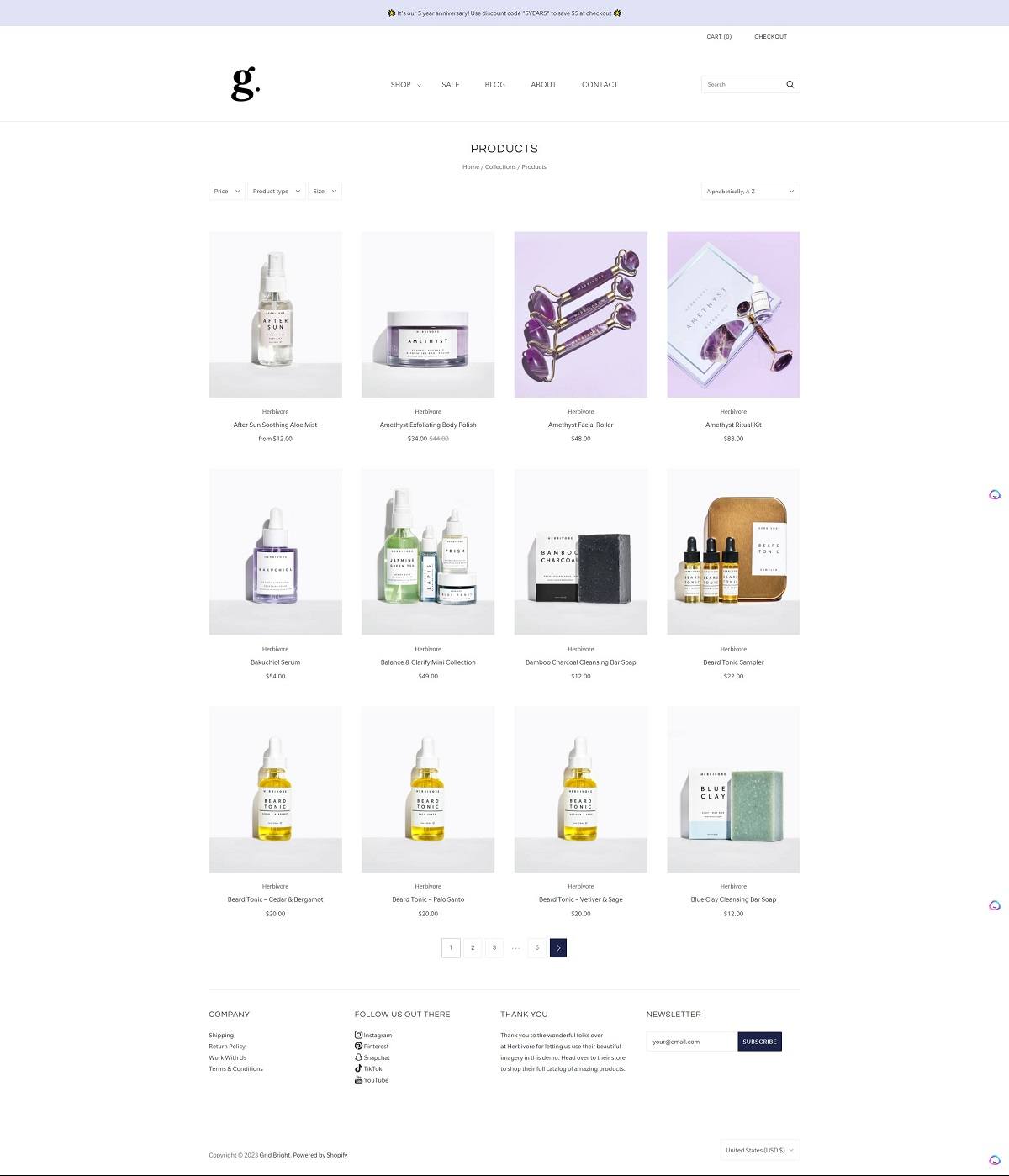 Grid | eCommerce Website Design Gallery & Tech Inspiration