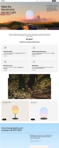 SKYVIEW | eCommerce Website Design Gallery & Tech Inspiration
