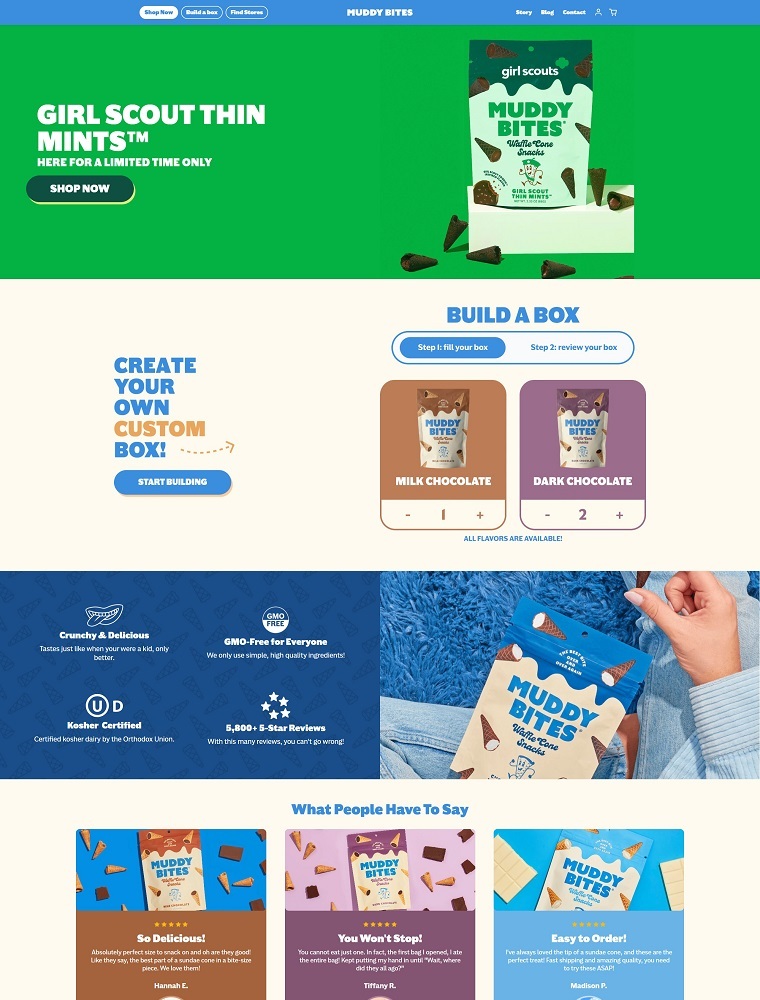 Muddy Bites | eCommerce Website Design Gallery & Tech Inspiration