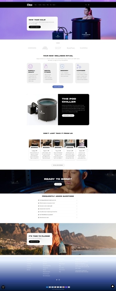 The Pod Company | eCommerce Website Design Gallery & Tech Inspiration