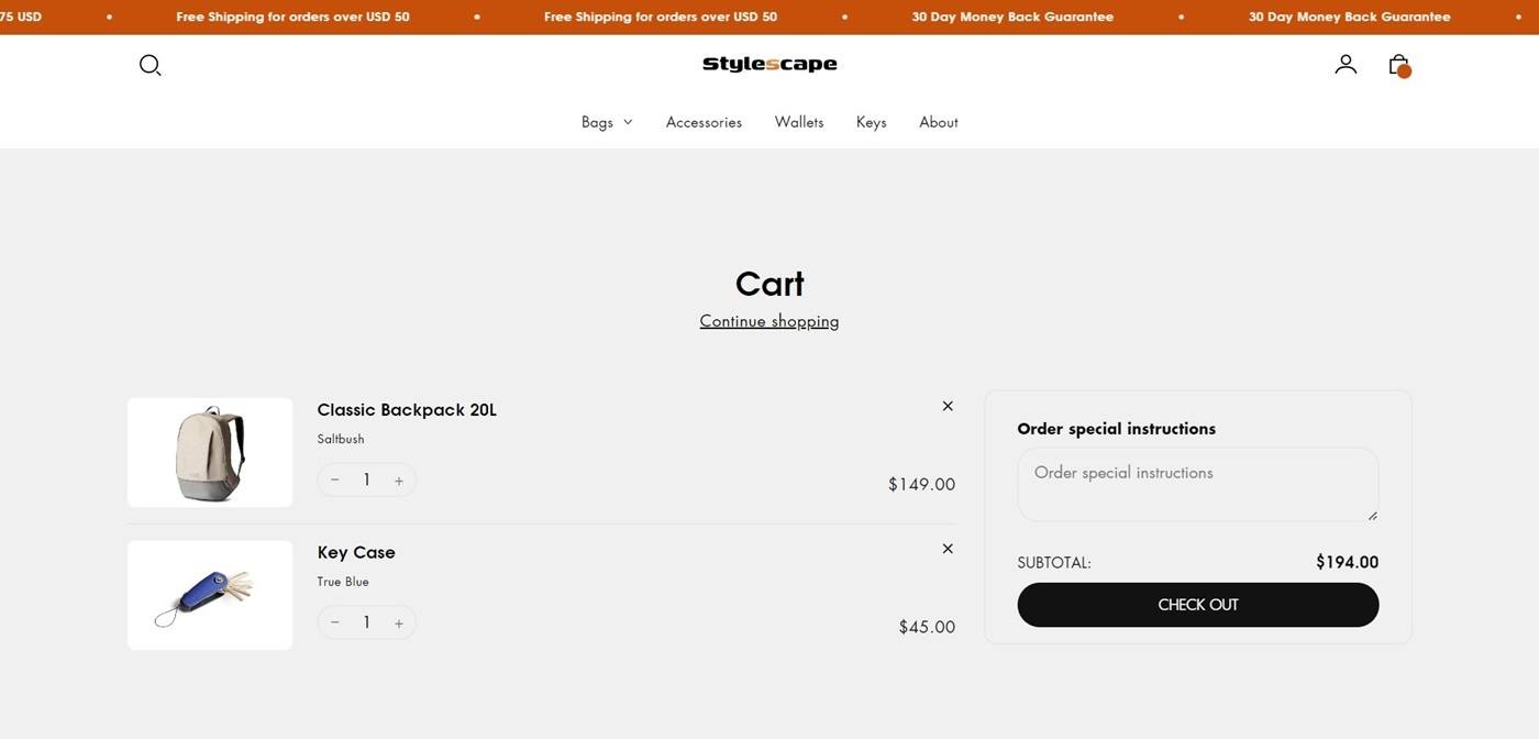 StyleScape Shopify Theme | eCommerce Website Design Gallery & Tech Inspiration