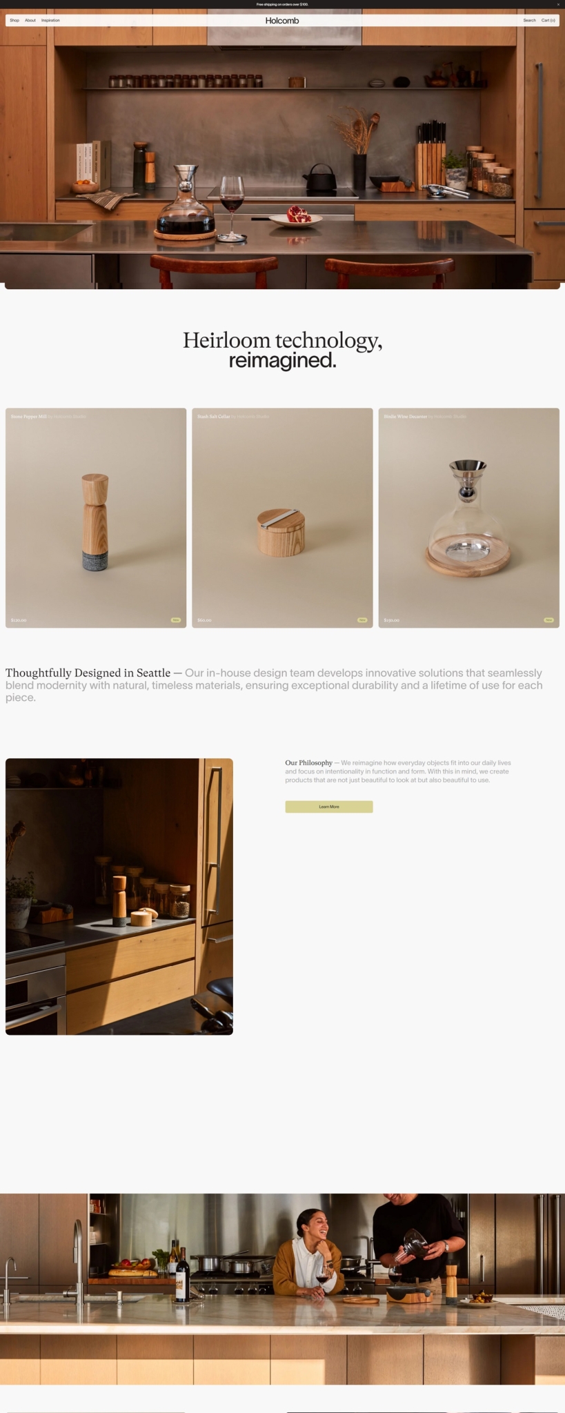 Holcomb Studio | eCommerce Website Design Gallery & Tech Inspiration