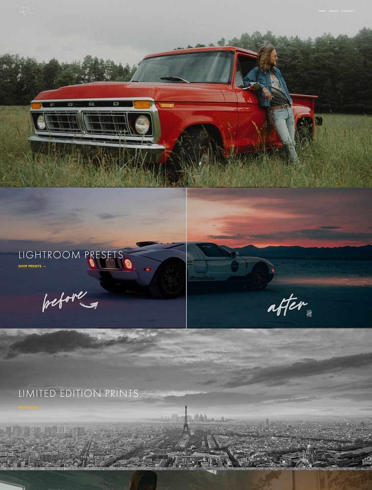 Peter McKinnon | eCommerce Website Design Gallery & Tech Inspiration