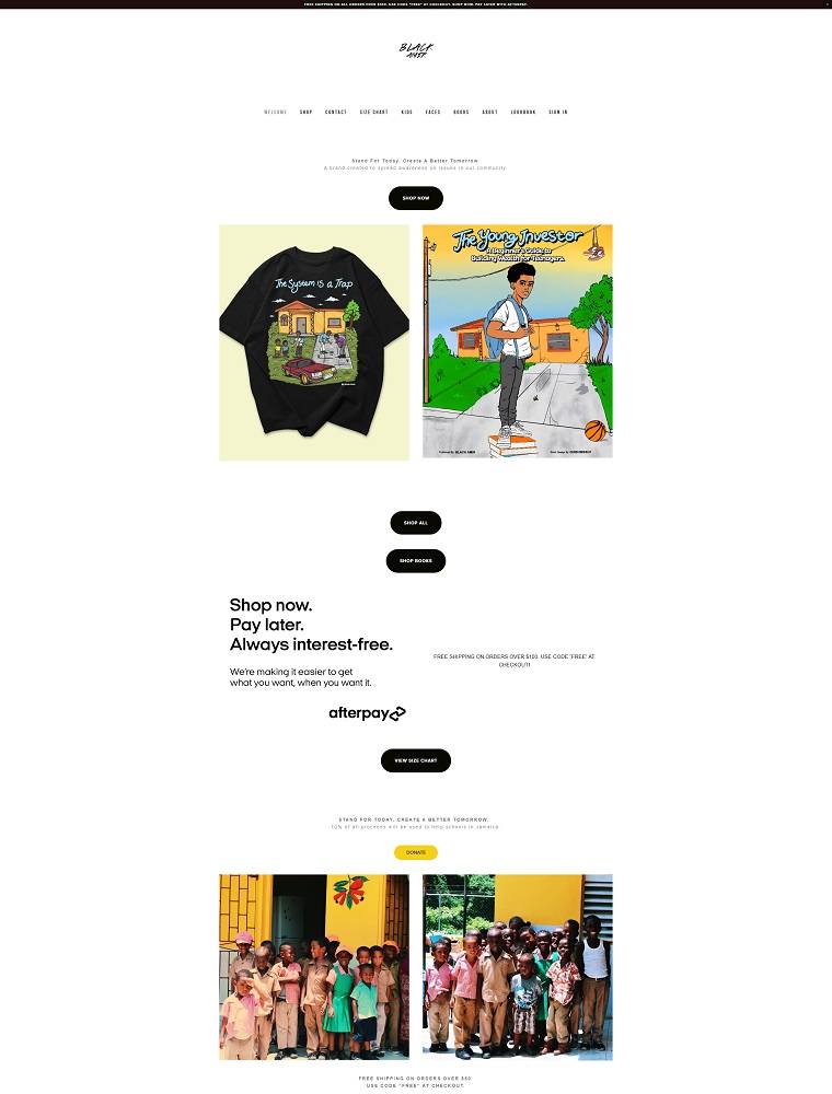Black Amir | eCommerce Website Design Gallery & Tech Inspiration