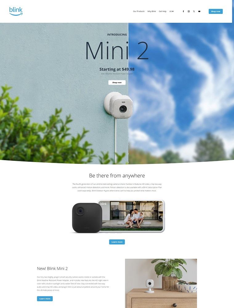 Blink | eCommerce Website Design Gallery & Tech Inspiration