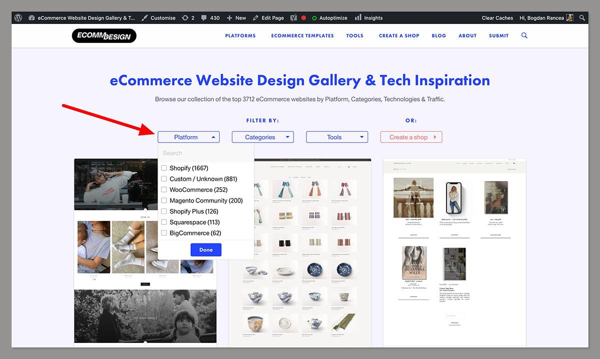 How to Find Shopify Stores: The Complete Guide for 2024 | eCommerce Website Design Gallery ...