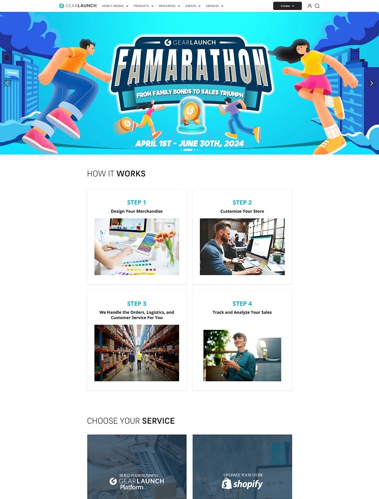 Gear Launch | eCommerce Website Design Gallery & Tech Inspiration