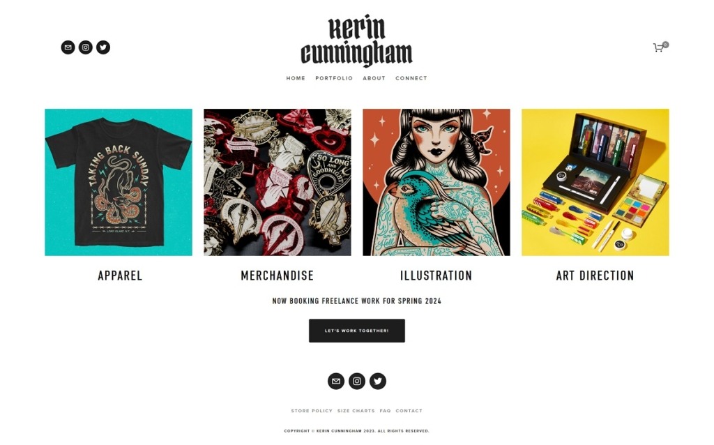 Kerin Cunningham | eCommerce Website Design Gallery & Tech Inspiration