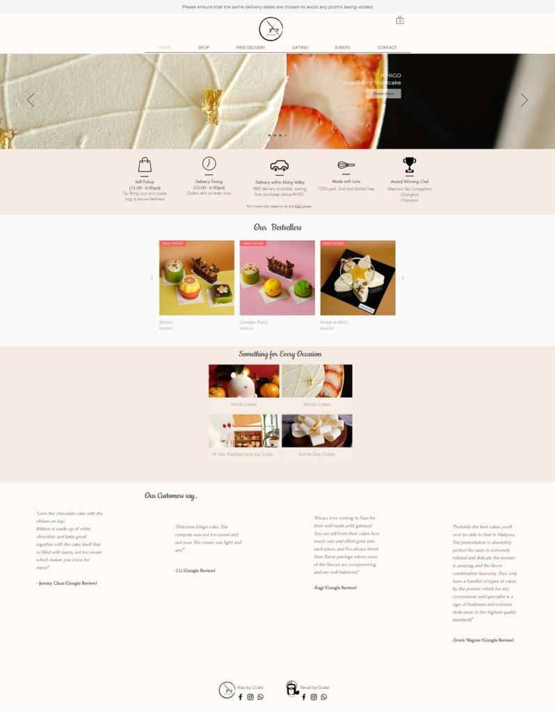 Xiao by Crustz | eCommerce Website Design Gallery & Tech Inspiration