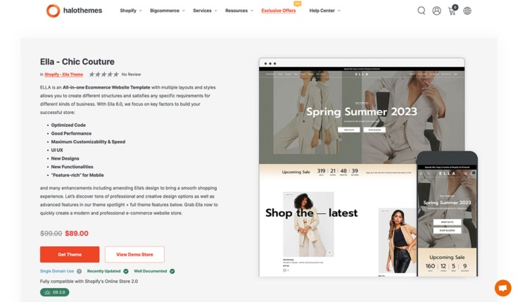 Ella Shopify Theme Review: Sleek and Multifunctional | eCommerce ...