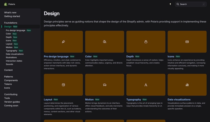 What is The Shopify Polaris Design System? The Complete Guide | eCommerce Website Design Gallery ...
