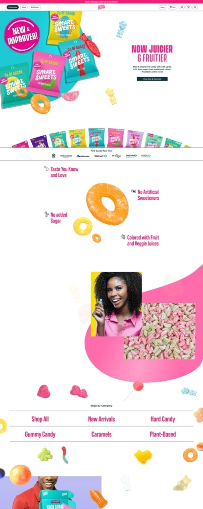 SmartSweets | eCommerce Website Design Gallery & Tech Inspiration