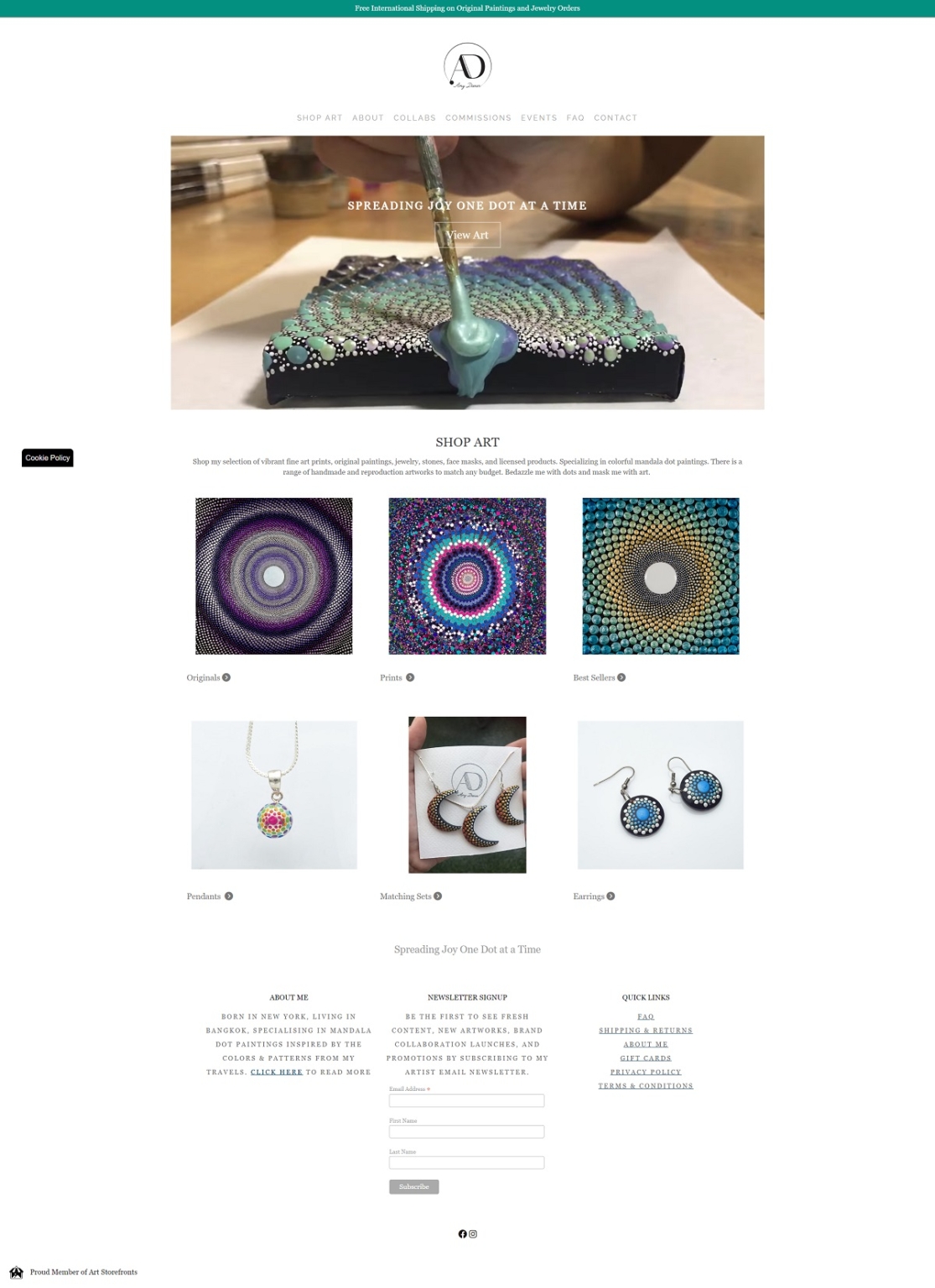 Amy Diener | eCommerce Website Design Gallery & Tech Inspiration