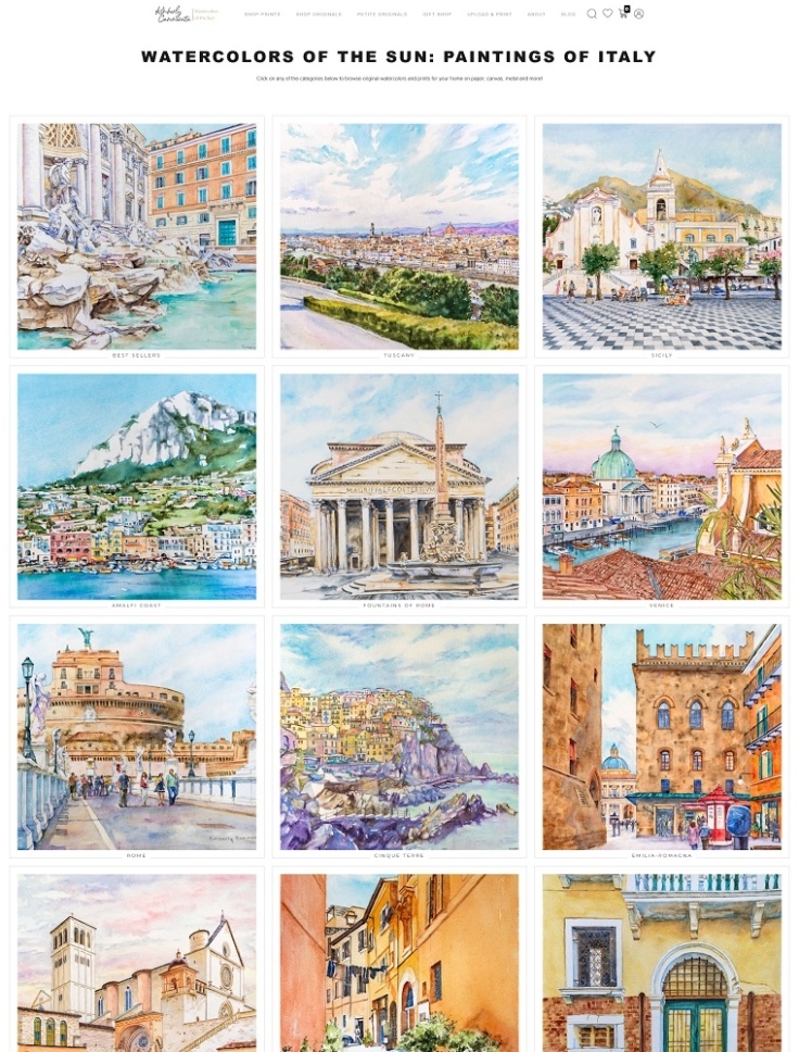 8 Best Art Storefronts Website Examples | eCommerce Website Design ...