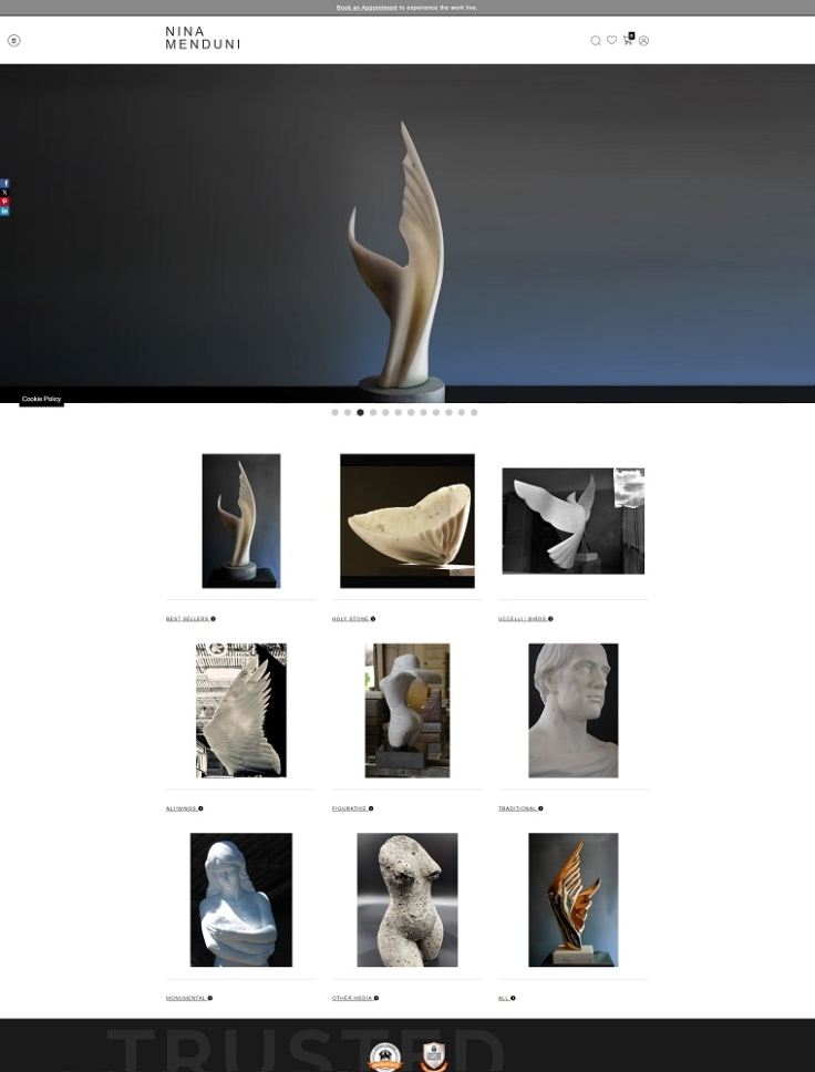 8 Best Art Storefronts Website Examples | eCommerce Website Design ...