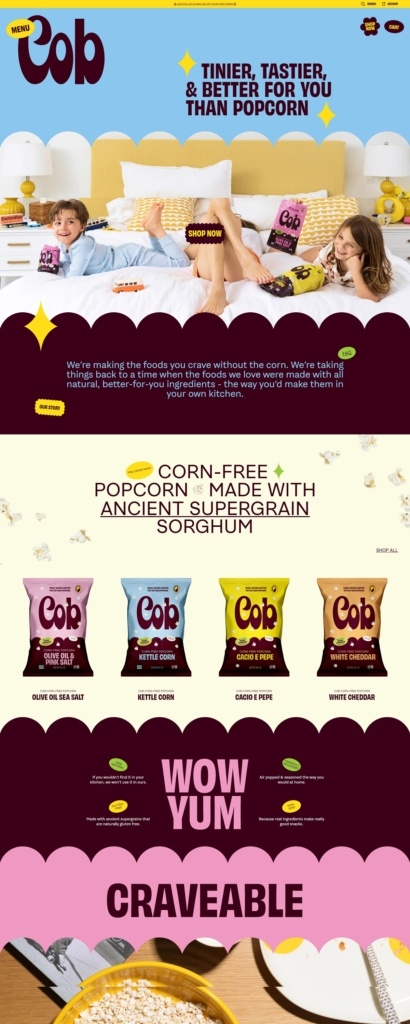 Cob Foods | eCommerce Website Design Gallery & Tech Inspiration