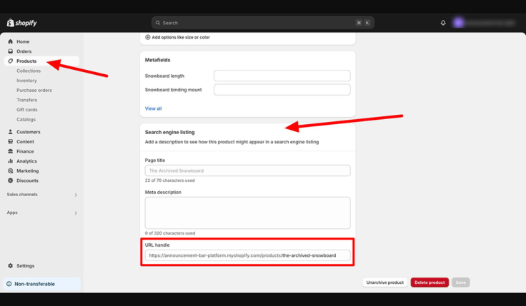 How to Change Your URL on Shopify | eCommerce Website Design Gallery ...