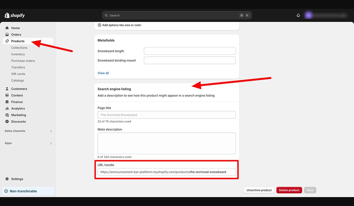 How to Change Your URL on Shopify | eCommerce Website Design Gallery & Tech Inspiration