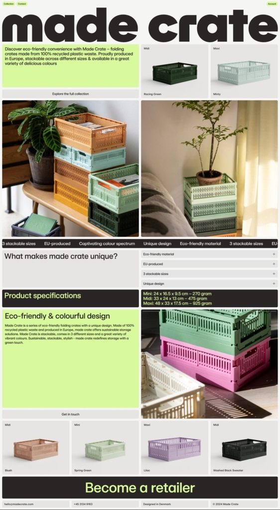 Made Crate | eCommerce Website Design Gallery & Tech Inspiration