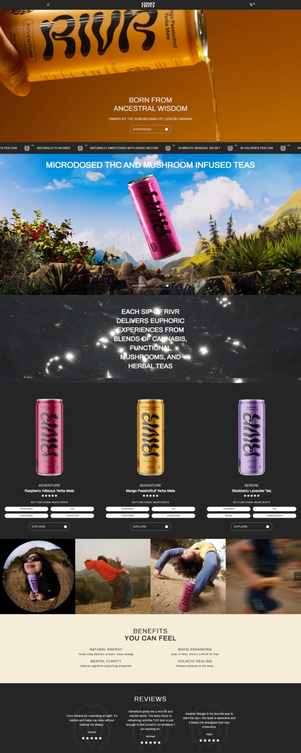 RIVR | eCommerce Website Design Gallery & Tech Inspiration