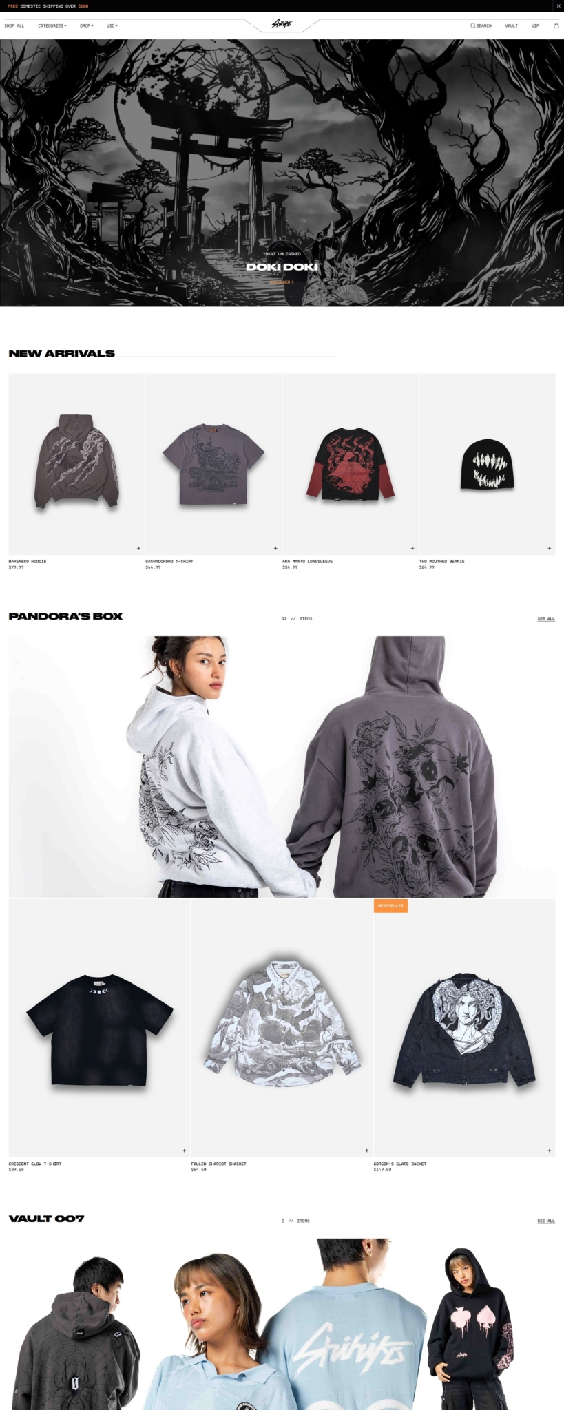 Shihiko | eCommerce Website Design Gallery & Tech Inspiration