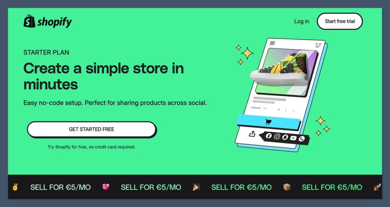 Shopify Starter Plan Review: Is It Worth the $5? | eCommerce Website ...
