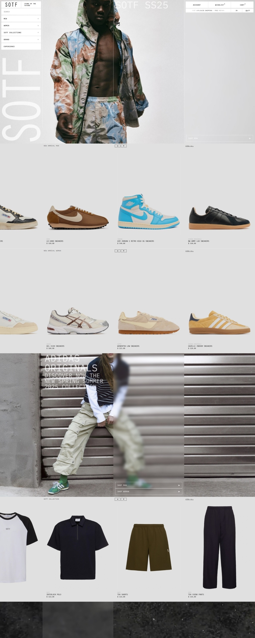 SOTF | eCommerce Website Design Gallery & Tech Inspiration