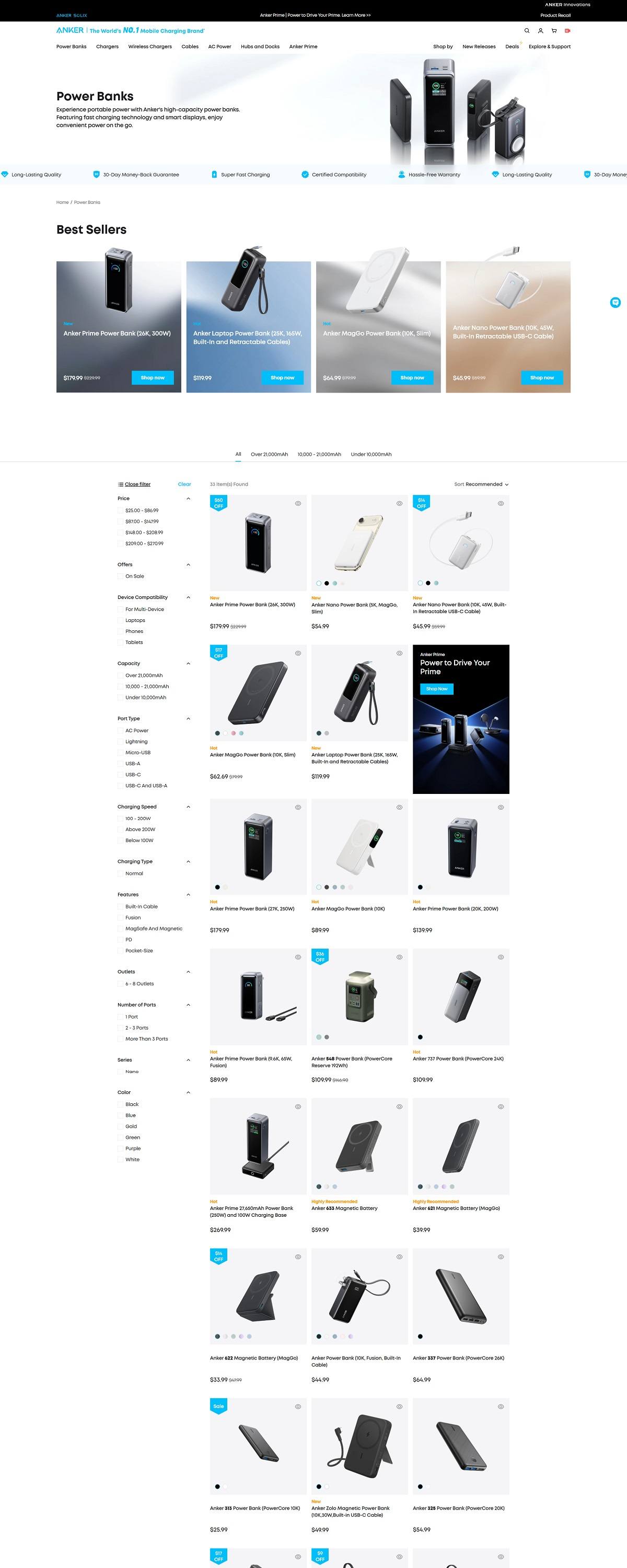 Anker | eCommerce Website Design Gallery & Tech Inspiration
