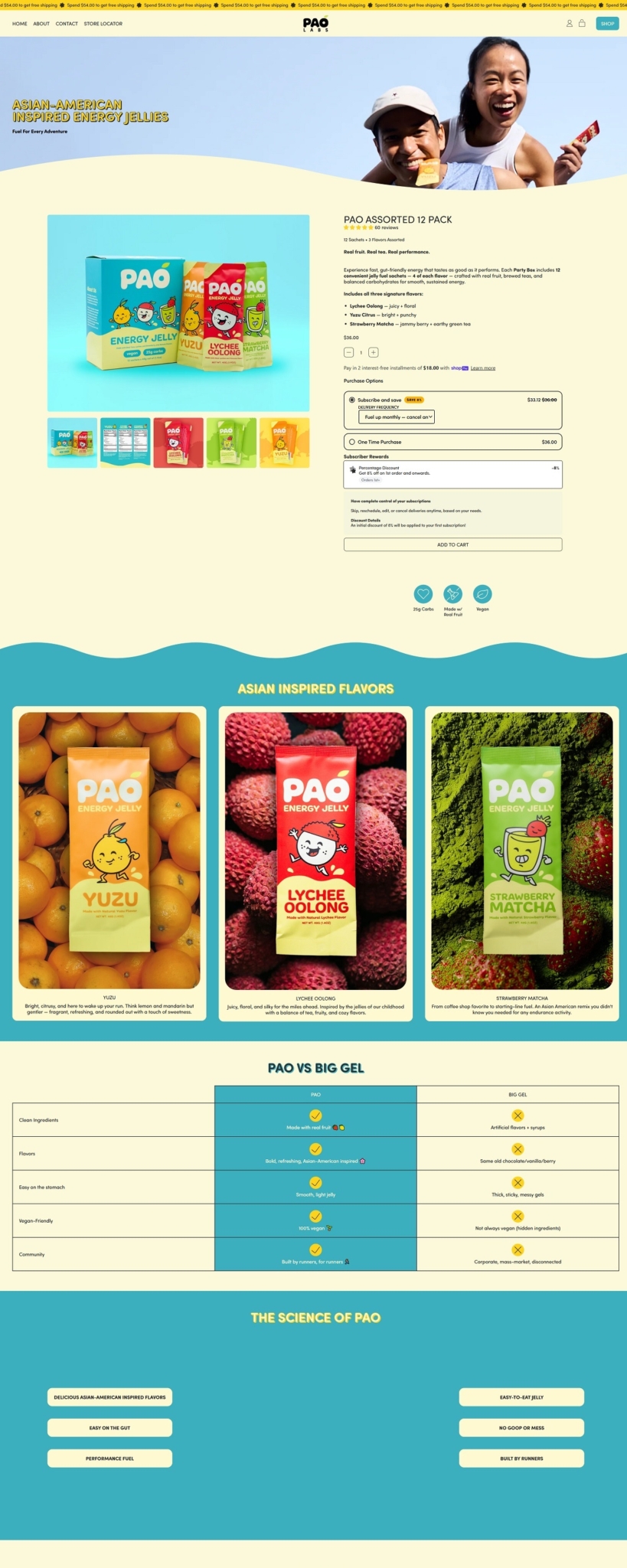 Pao Labs | eCommerce Website Design Gallery & Tech Inspiration
