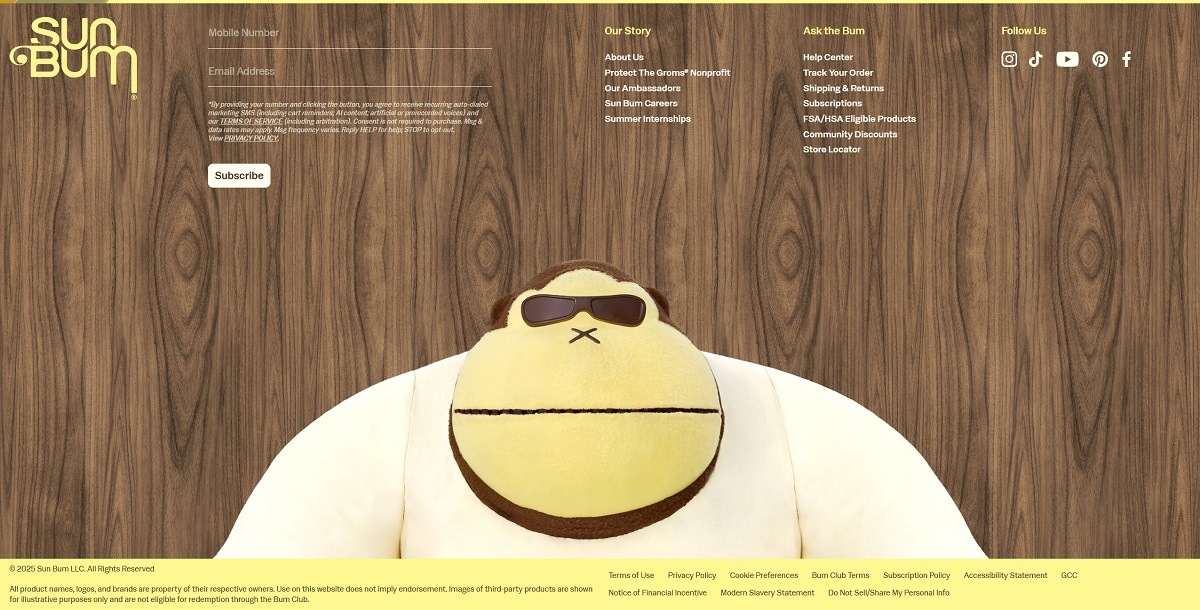 Sun Bum | eCommerce Website Design Gallery & Tech Inspiration