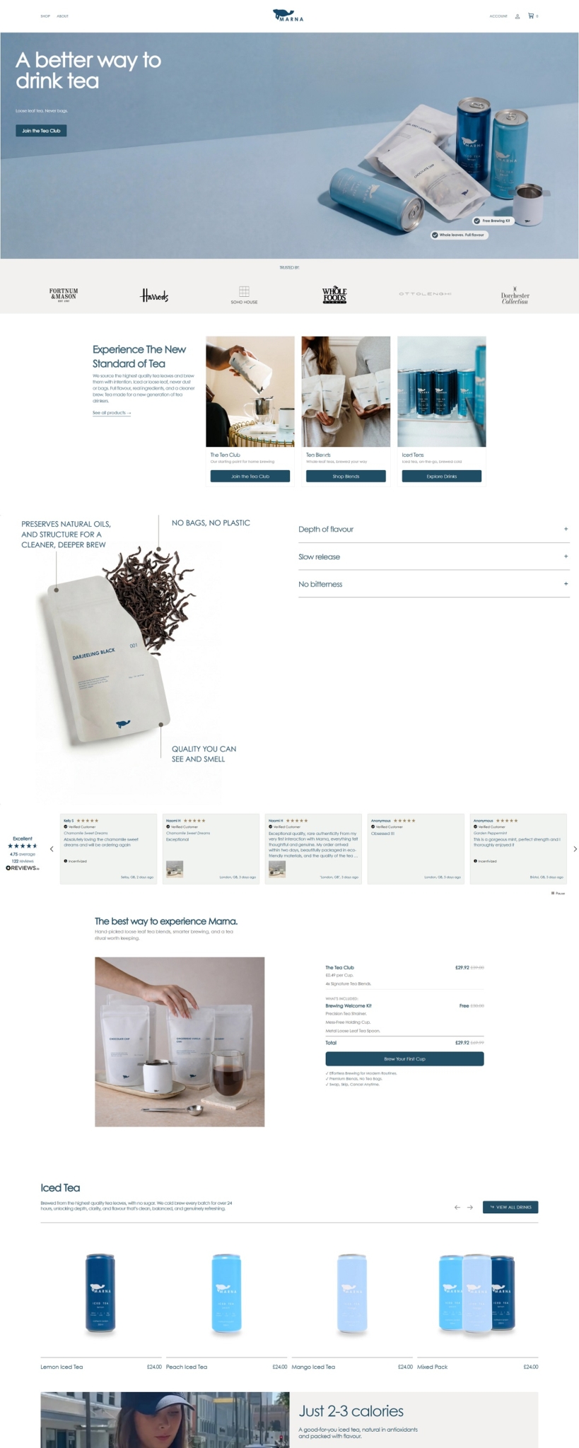 Marna | eCommerce Website Design Gallery & Tech Inspiration